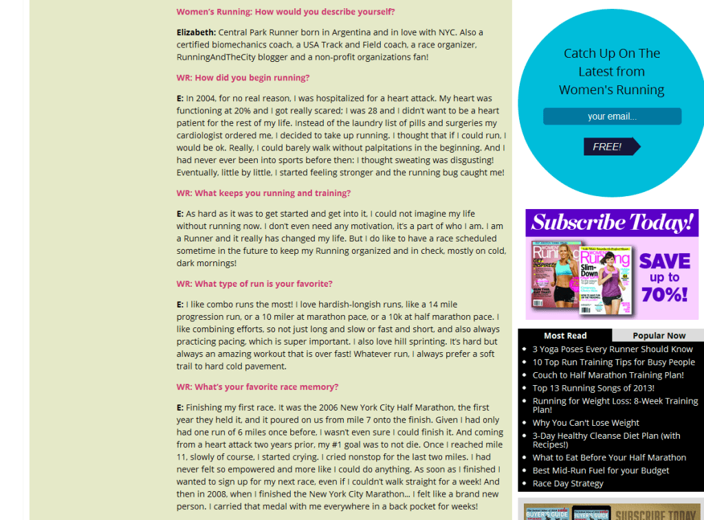 I am Women’s Running Blogger on the Run – Plus: win a year subscription ...